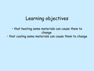 heating and cooling materials for engineering | PPT