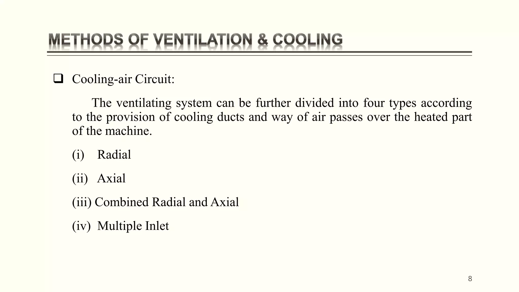 Heating cooling & ventilation: Methods of cooling & ventilation | PPTX