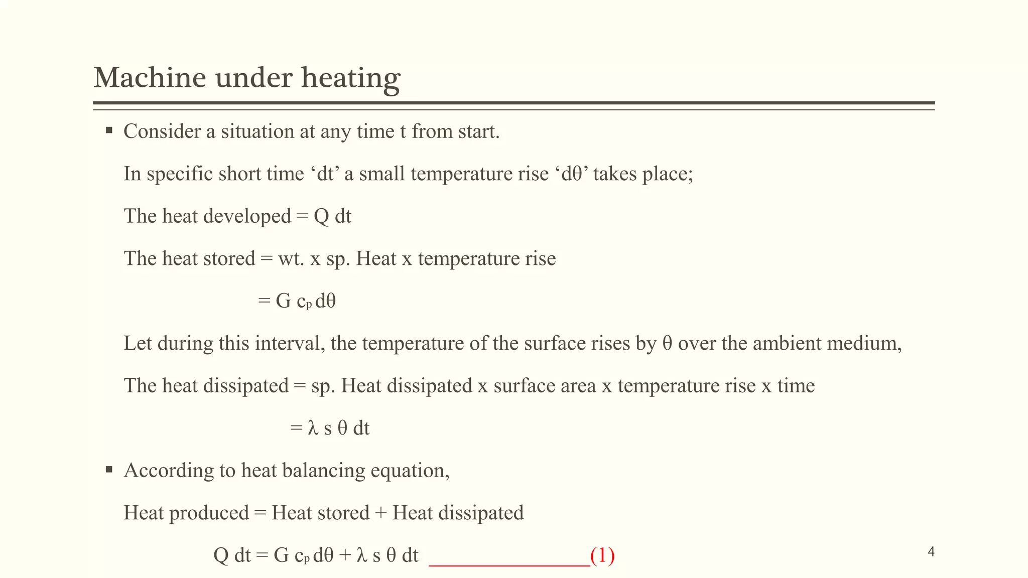 Heating cooling & ventilation: Temperature rise - time relation | PPTX