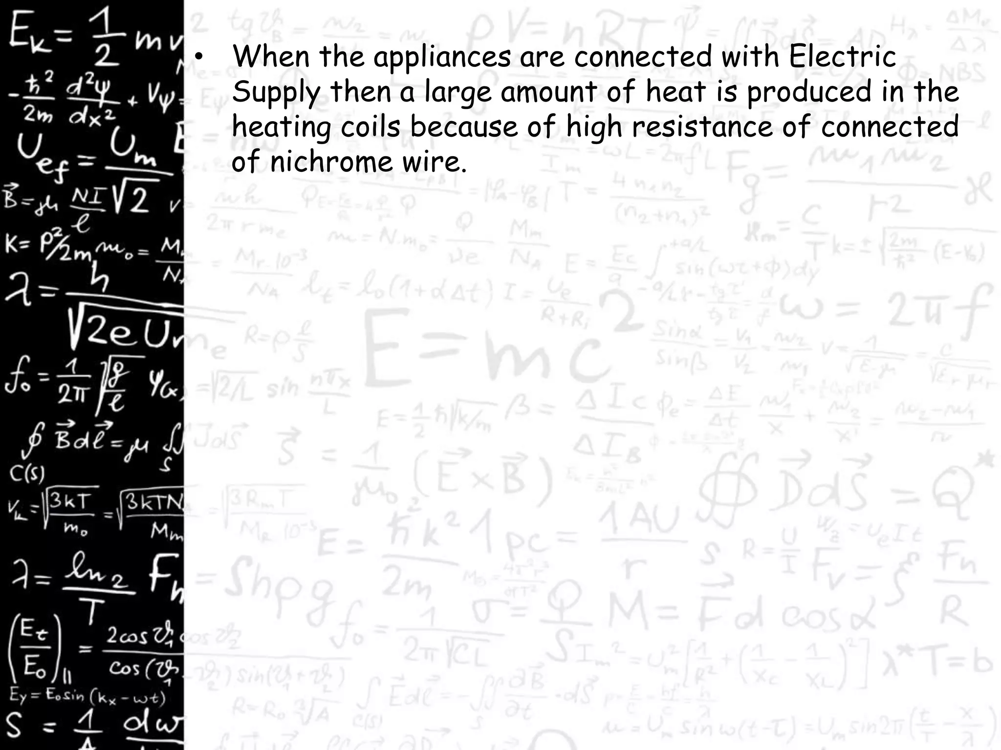 Heating effect of electric current, Physics, Electricity | PPTX