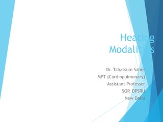 HEATING MODALITIES ELECTROTHERAPY.ppt | Skin and Dermatology | Diseases ...
