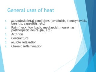 HEATING MODALITIES ELECTROTHERAPY.ppt | Skin and Dermatology | Diseases ...