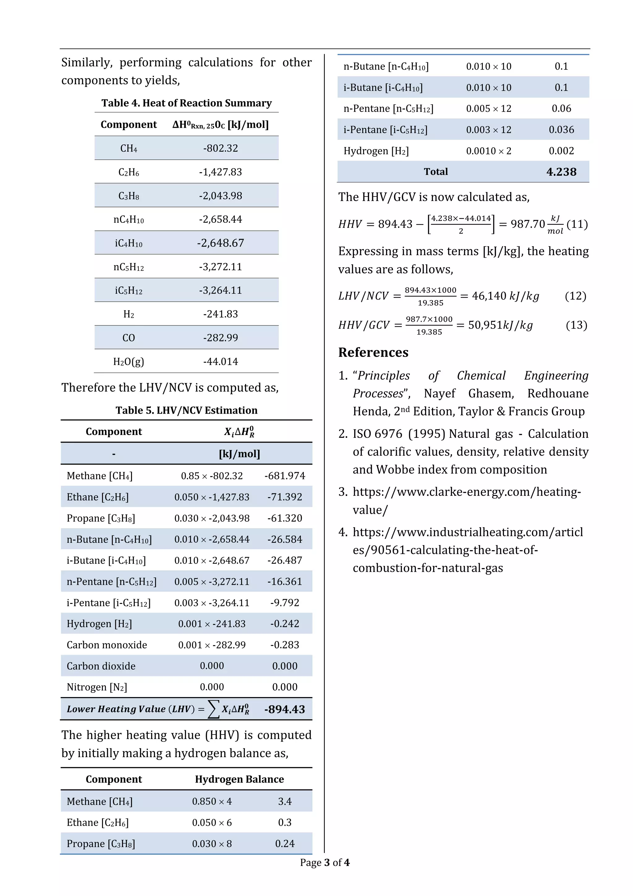 Heating Value Estimation for Natural Gas Applications | PDF