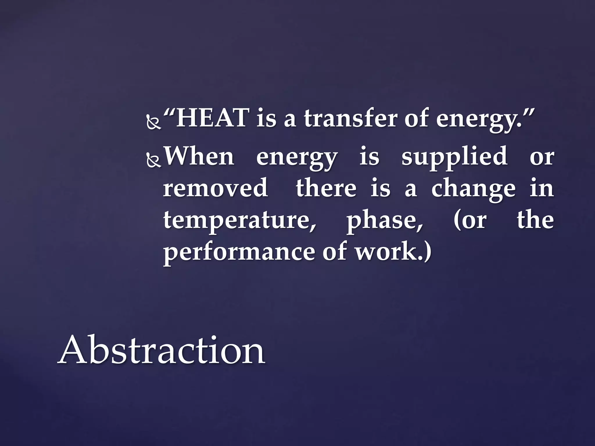 Heat & internal energy | PPTX