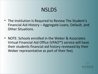 Management of HEA Title IV Financial Aid Program | PPT
