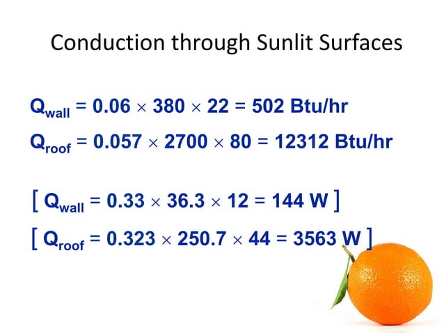 HVAC Cooling Load Calculation | PPT
