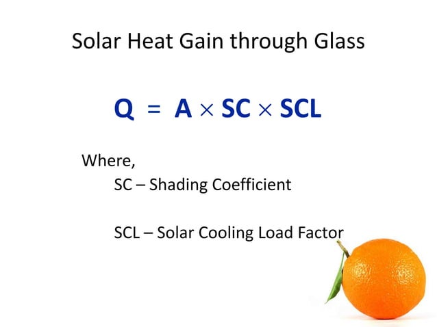 HVAC Cooling Load Calculation | PPT