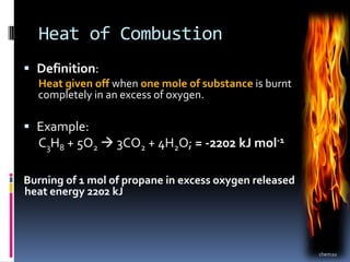 Heat of combustion of Various Alcohols | PDF