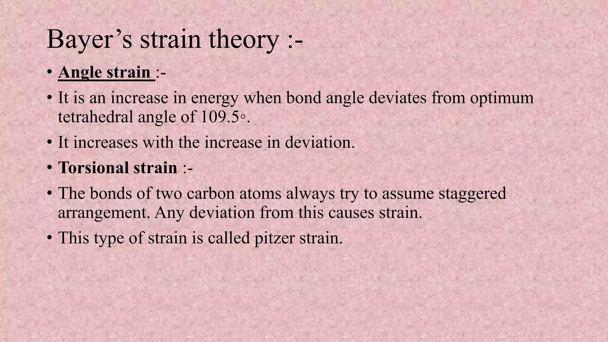 Heat of combustion & bayers theory sem 5 | PPTX