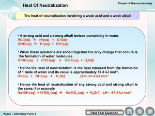 Heat of neutralization | PPT