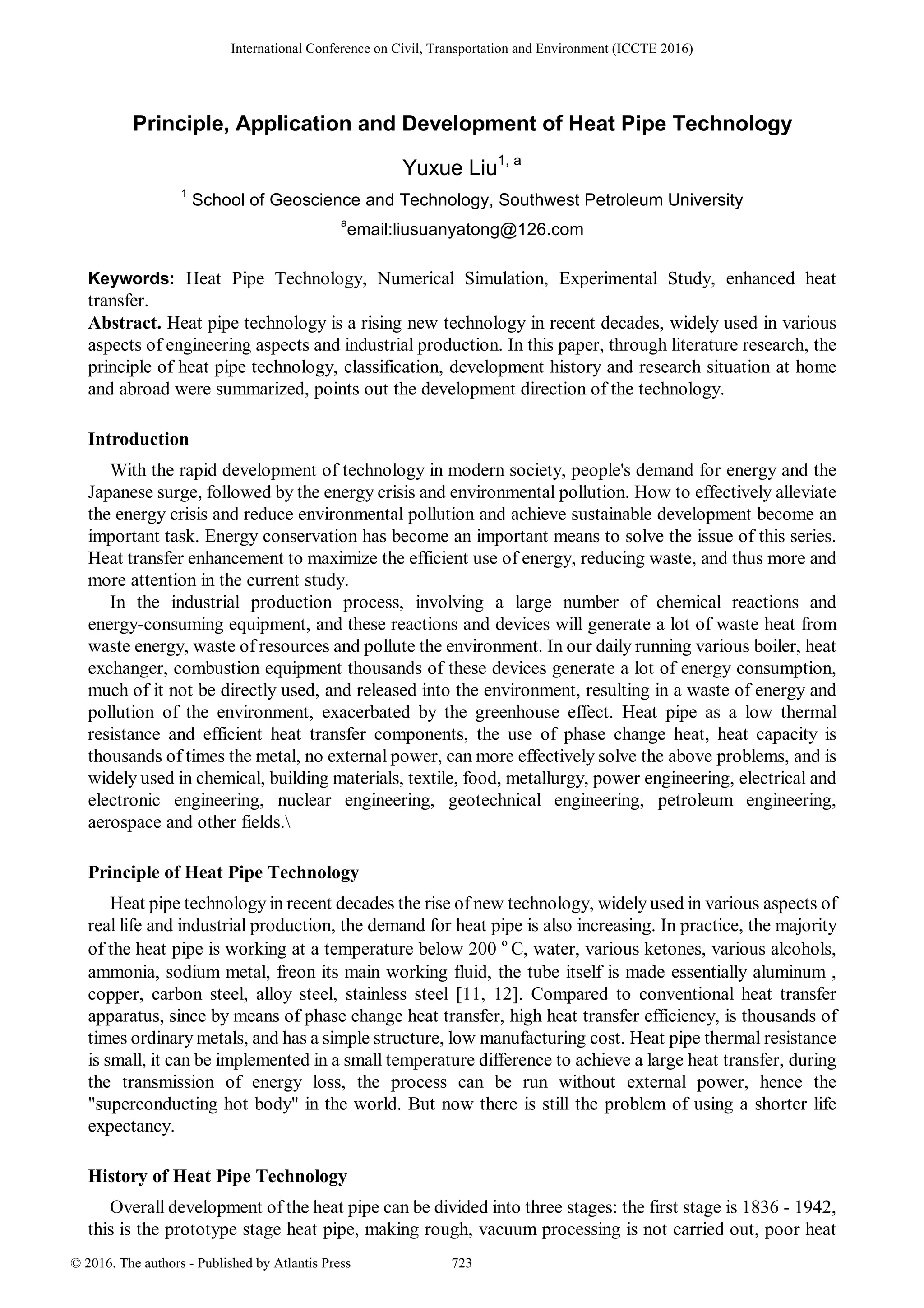 heat pipe heat pipe technology heat pipe | PDF | Science