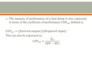 Heat pump and heat engine | PPTX