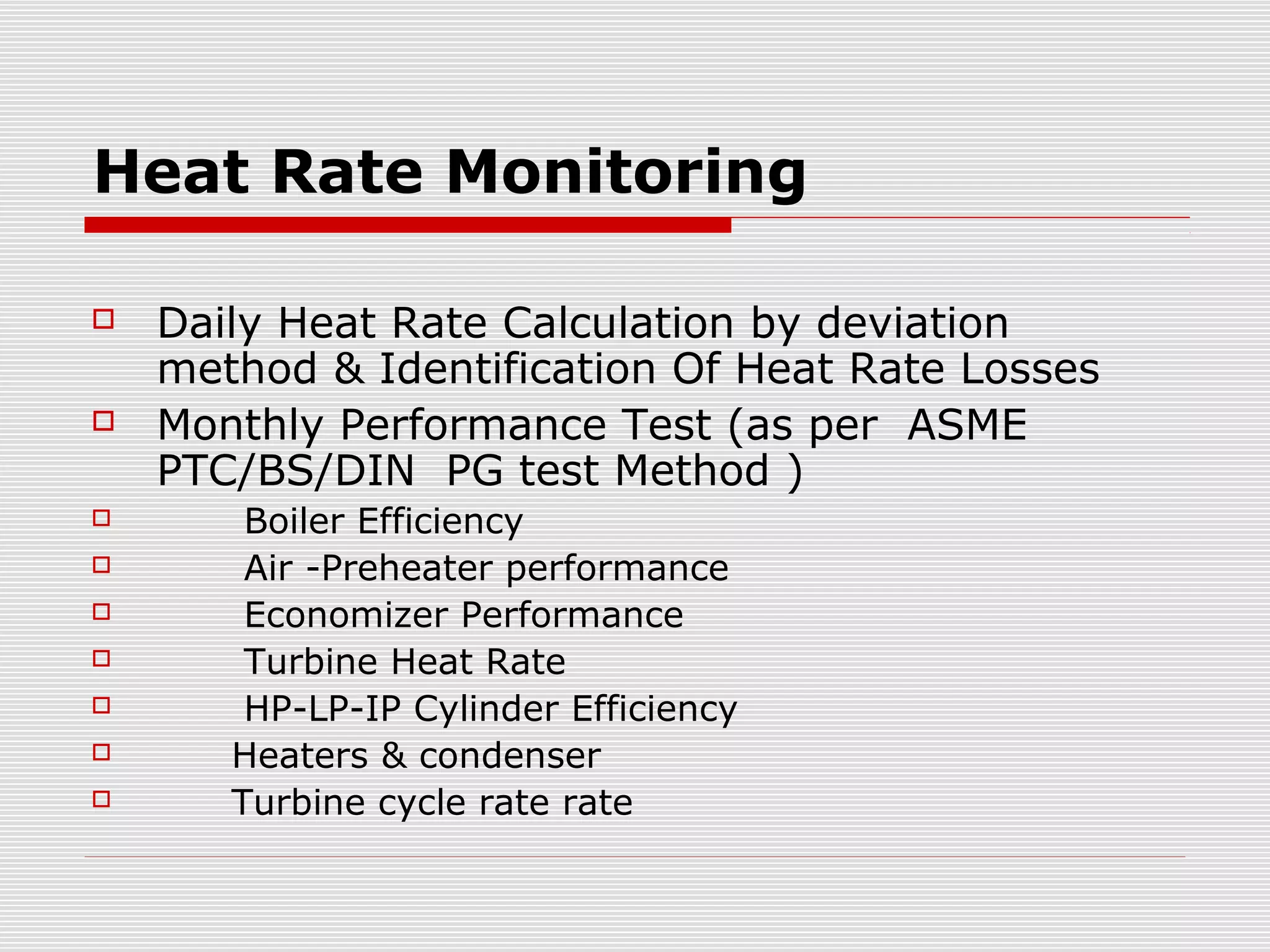 Heat rate audit in thermal power plant | PPT
