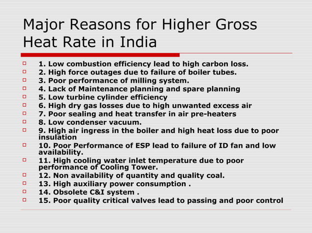 Heat rate audit in thermal power plant | PPT
