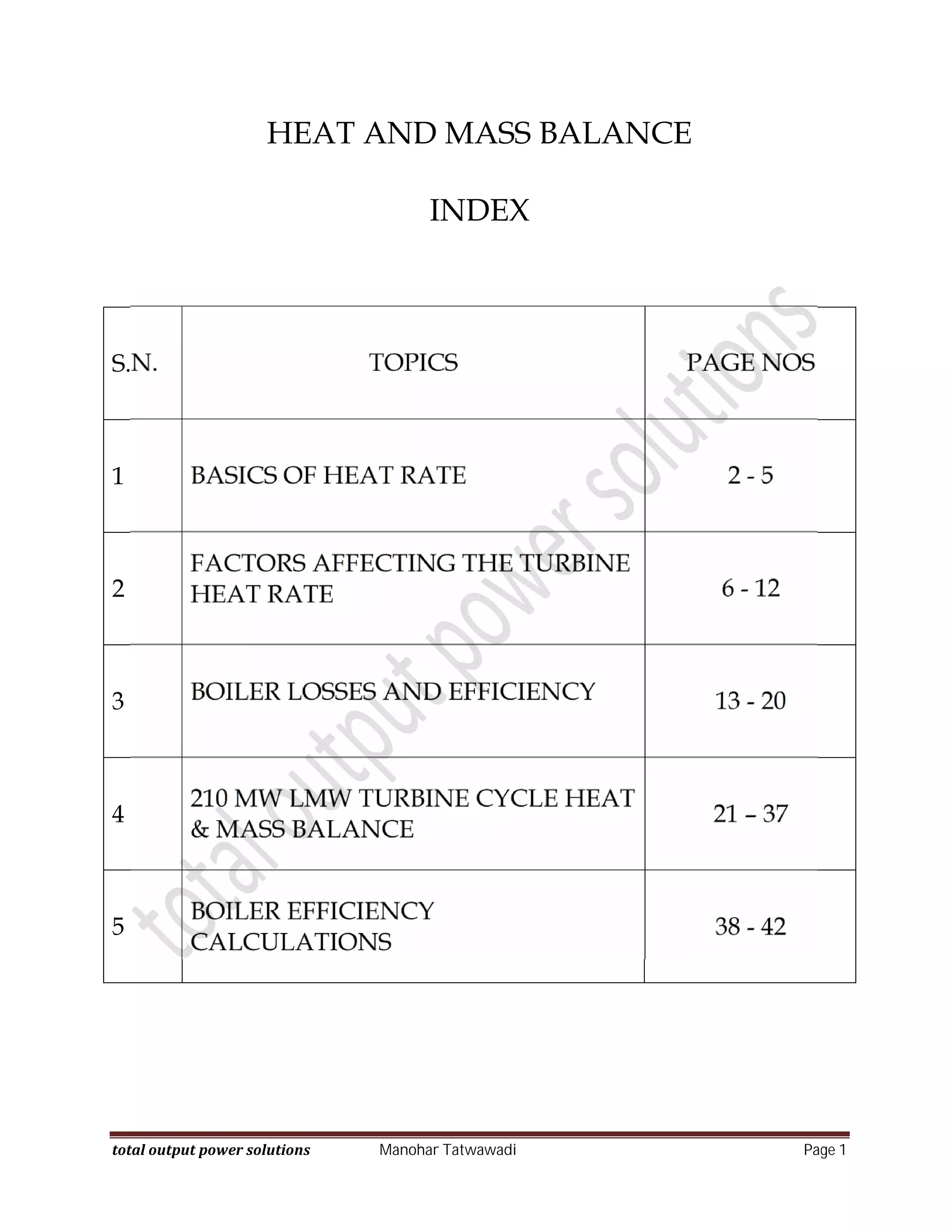Heat rate of thermal power plant | PDF
