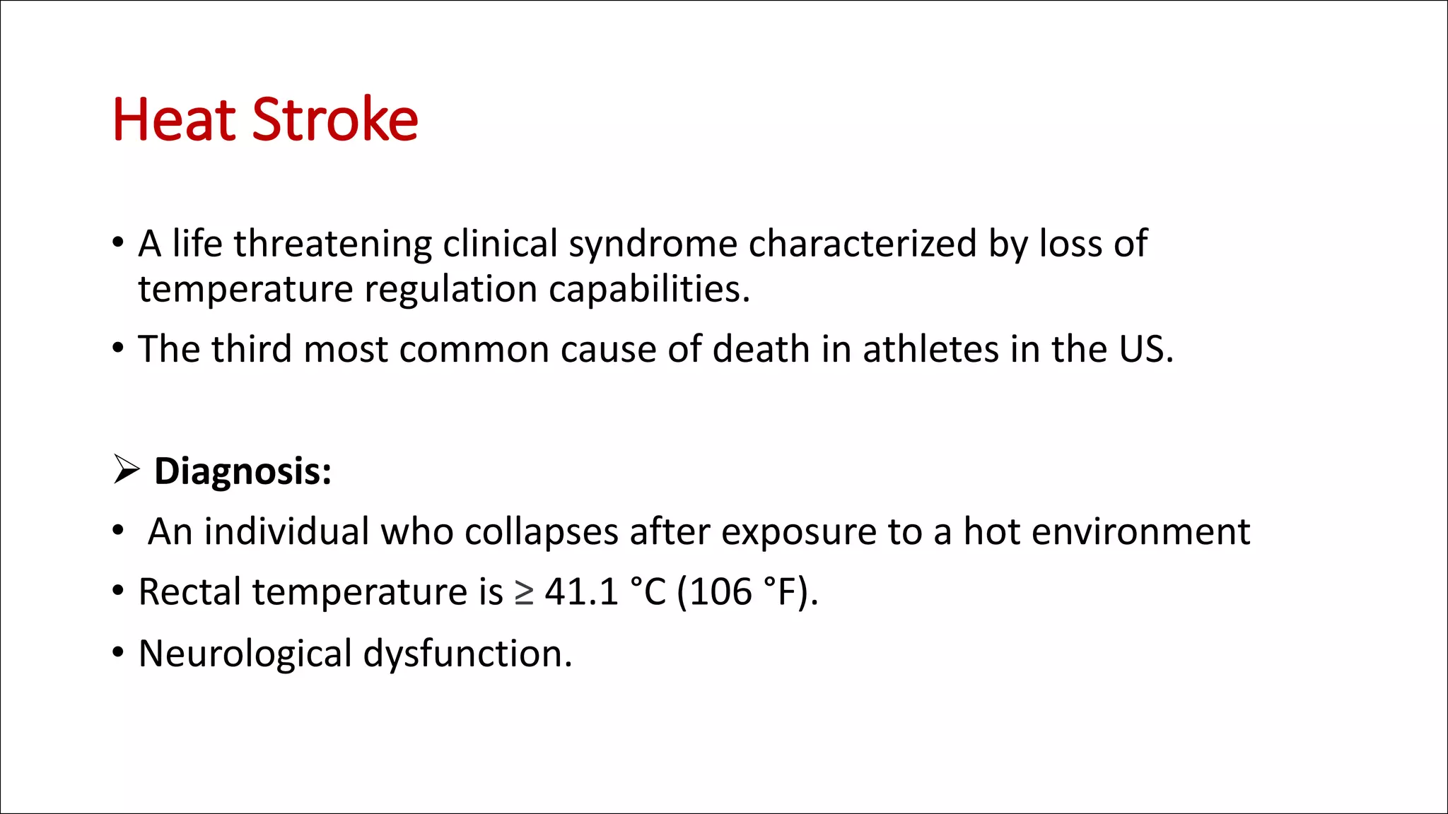 Heat Related Disorders | PDF