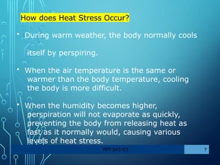 Heat Related Injuries-Illnesses precautions | PPT