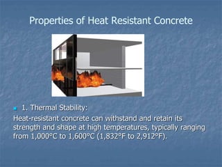 Heat Resistant Concrete Presentation ppt | PPT