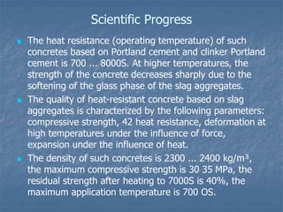 Heat Resistant Concrete Presentation ppt | PPT