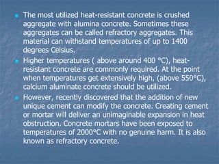 Heat Resistant Concrete Presentation ppt | PPT