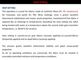 Heat setting | PPTX