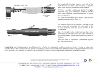 6. Heat Shrink Cable Joint (HV) - 11kV Trifurcating Transition (3 Core ...