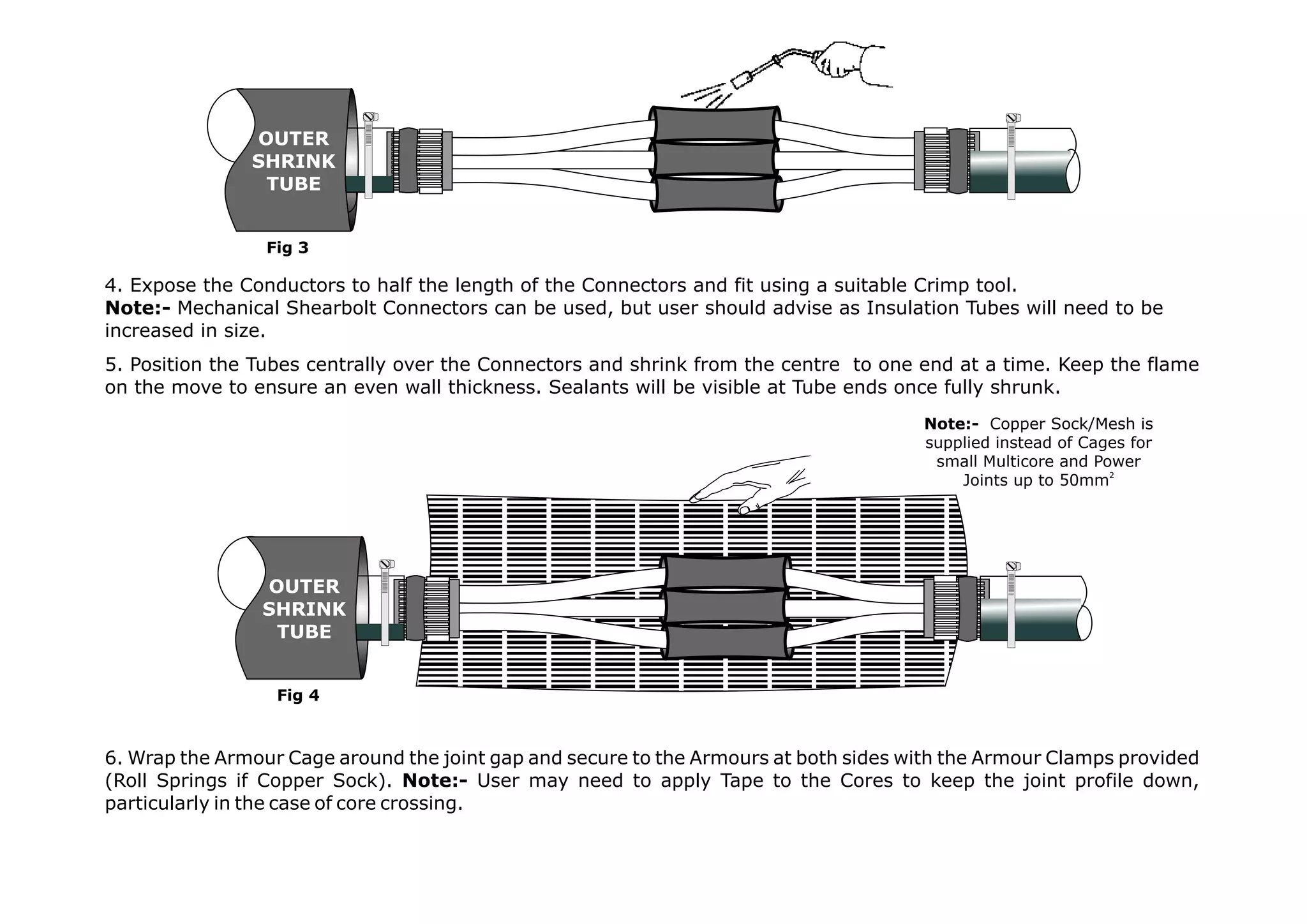 Heat Shrink Cable Joints Instruction - Low Voltage XLPE SWA 0.6kV-3.3kV ...