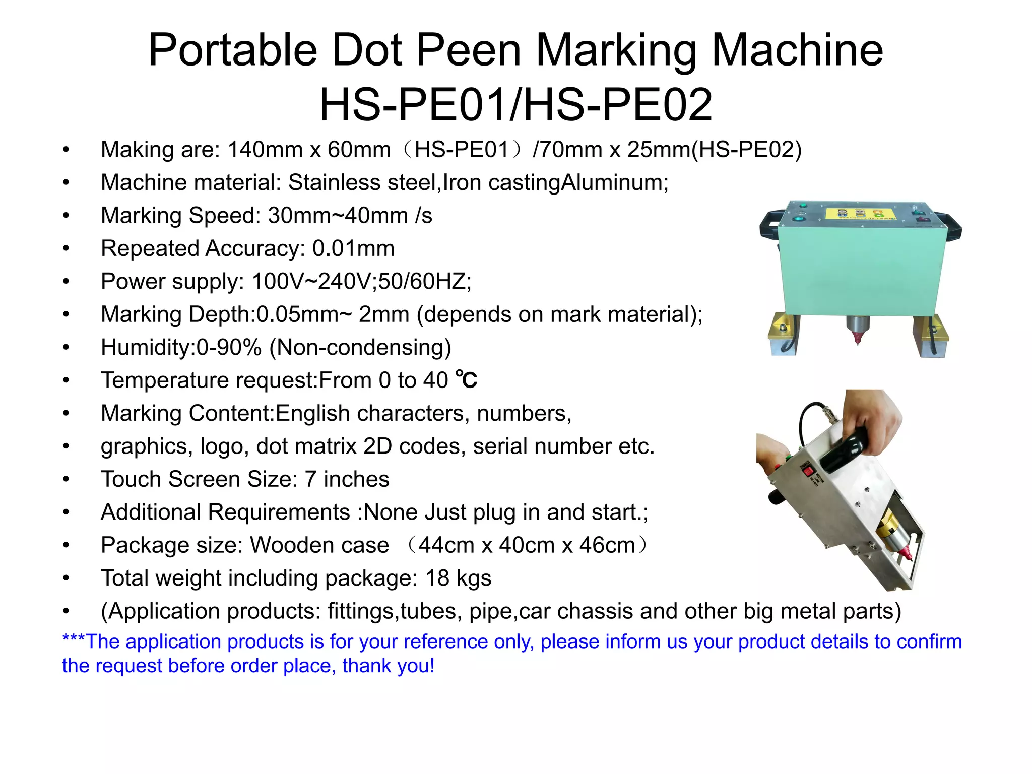 HeatSign Dot Peen Pin Marking Machine | PPT
