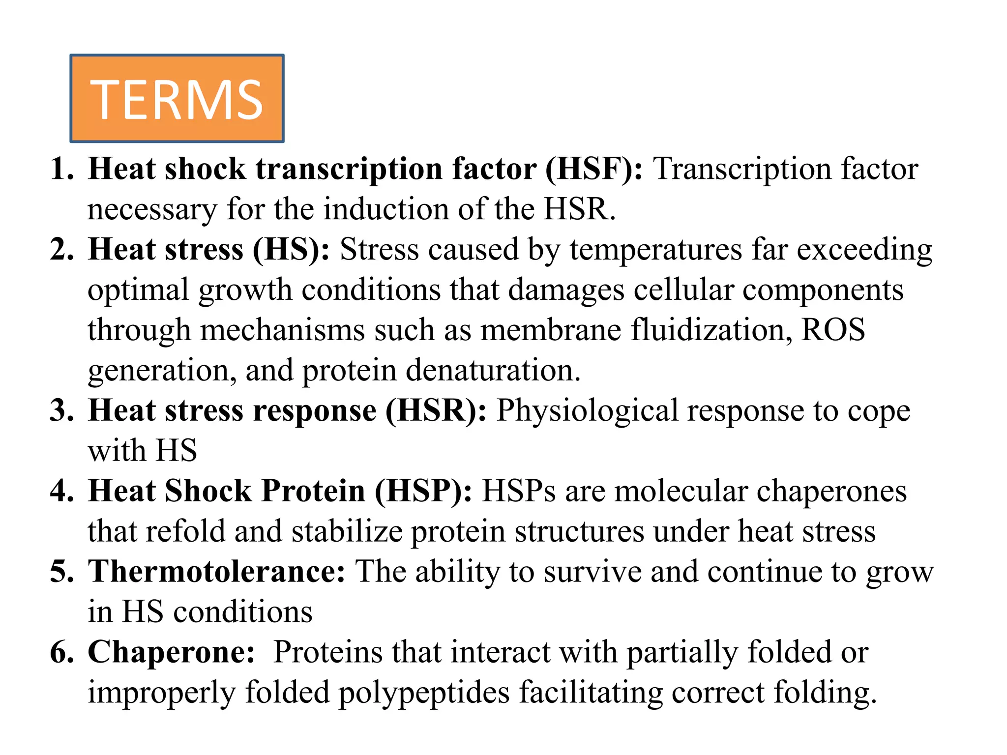Mechanism of heat stress response in plants | PPTX