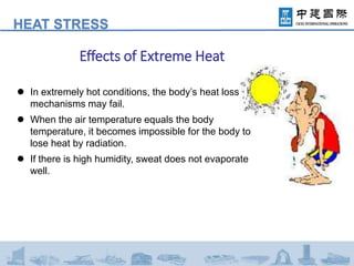 Effects of hot working environment (heat stress) | PPT