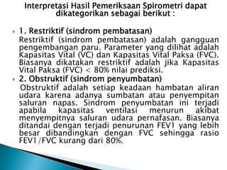 Heat stress dan spirometri | PPTX