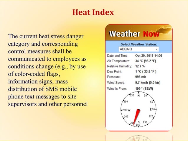 Heat stress program (management's role) | PPT