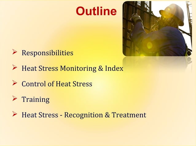 Heat stress program (management's role) | PPT