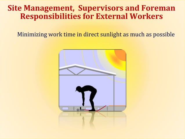 Heat stress program (management's role) | PPT