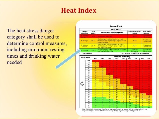 Heat stress program (management's role)