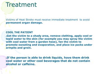 heat stroke - prevention and management measures | PDF