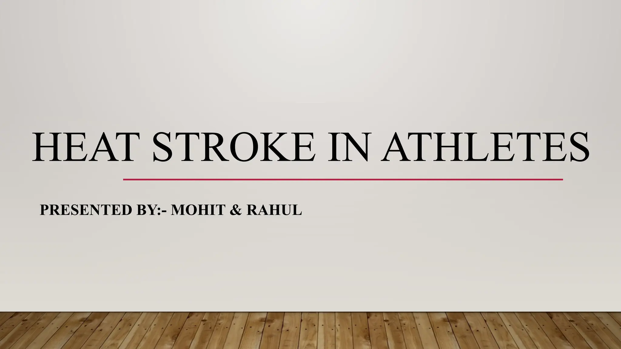 heat stroke in sports athlete and its management.pptx