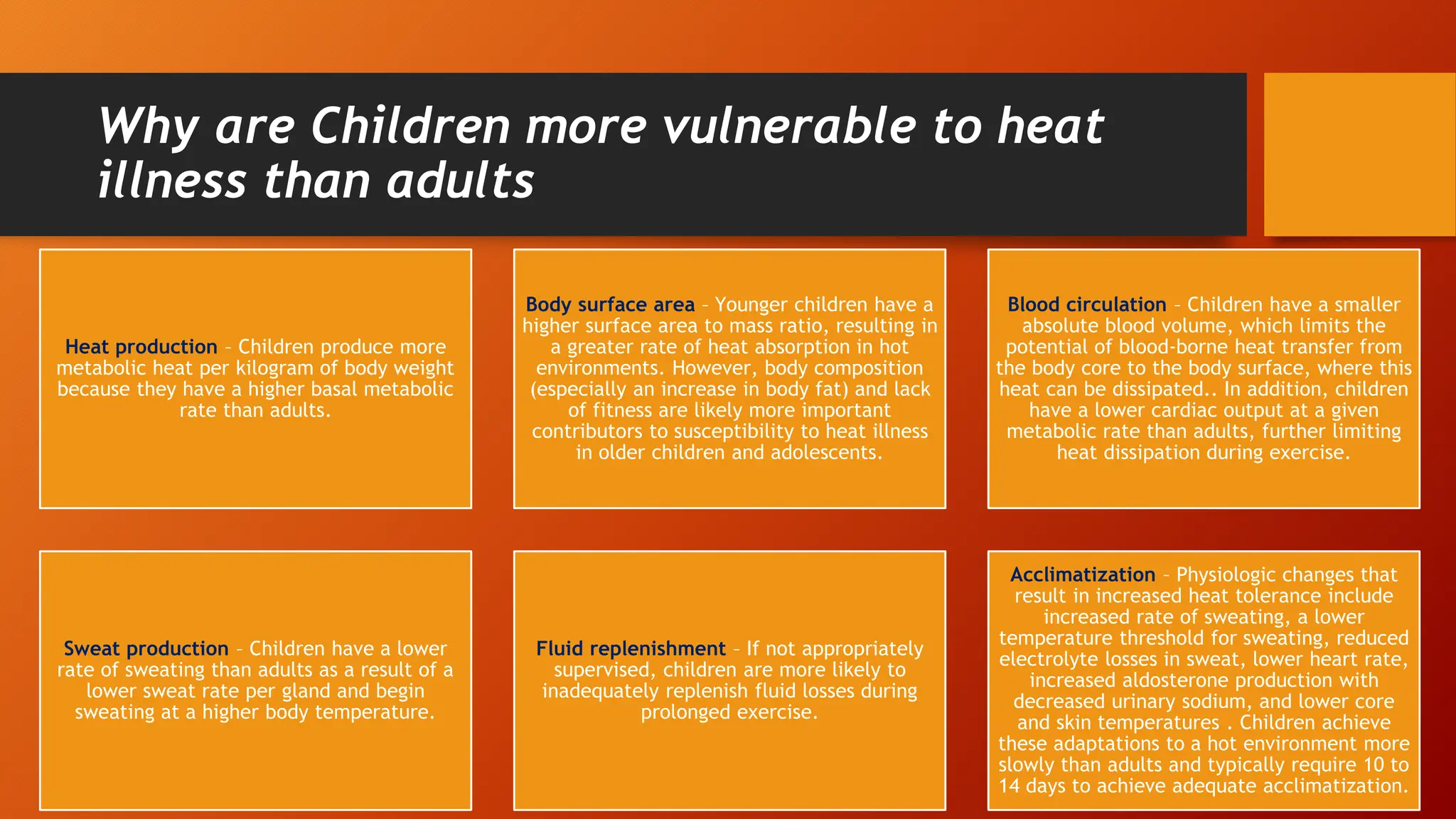heat stroke and heat exhaustion in children | PPTX