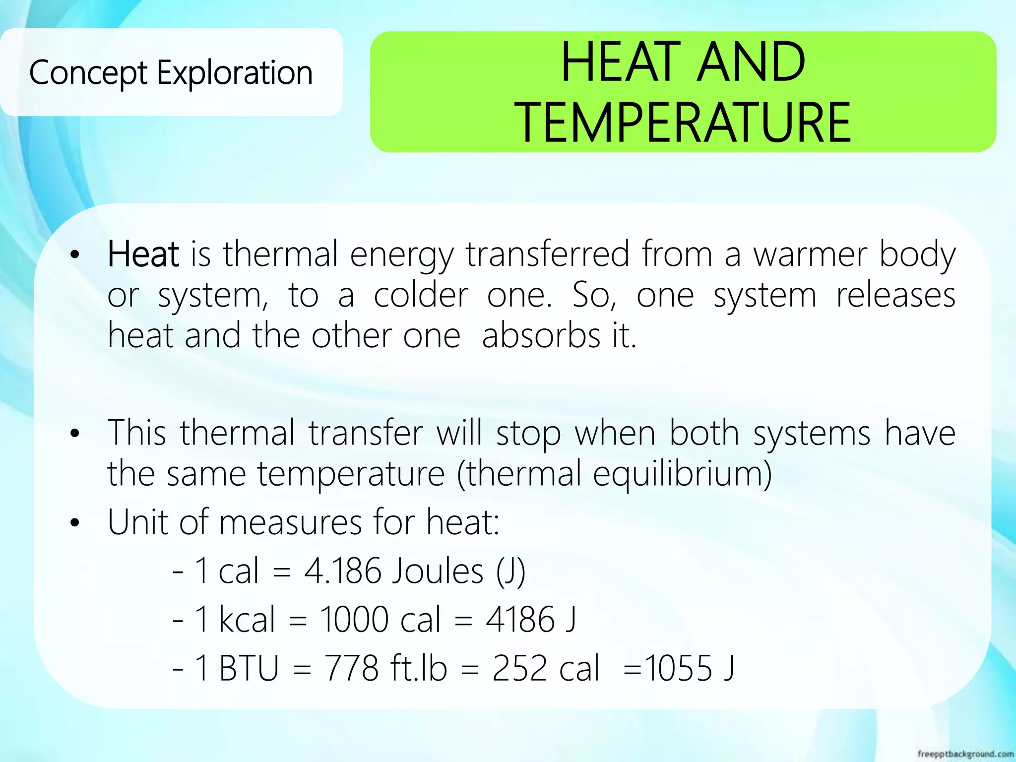 HEAT and TEMPERATURE | PPTX