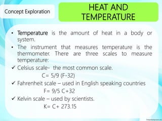 HEAT and TEMPERATURE | PPTX