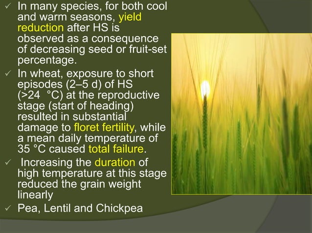 Heat tolerance in plants-The next generation breeding approaches | PPTX