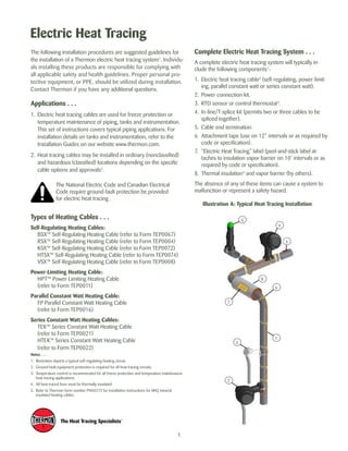 Heat tracing installation by Thermon | PDF