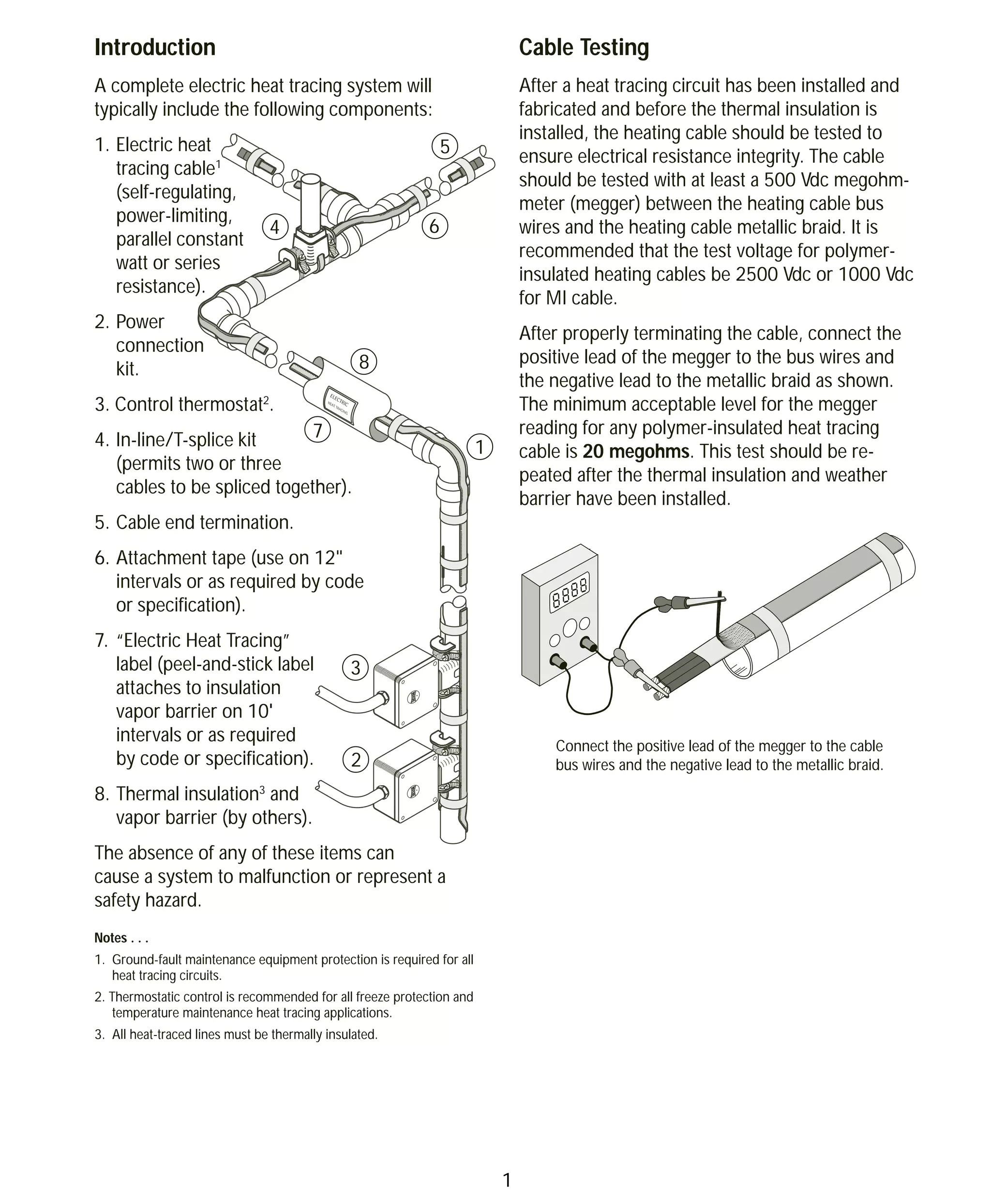 Electric Heat tracing maintenance and troubleshooting by Thermon | PDF