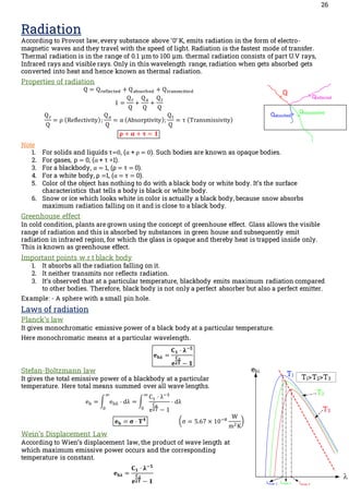 Heat transfer GATE notes | PDF