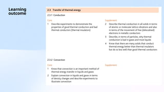 Heat transfer for IGCSE part OF SECTION 2 | PPTX