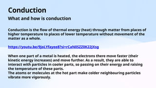 Heat transfer for IGCSE part OF SECTION 2 | PPTX