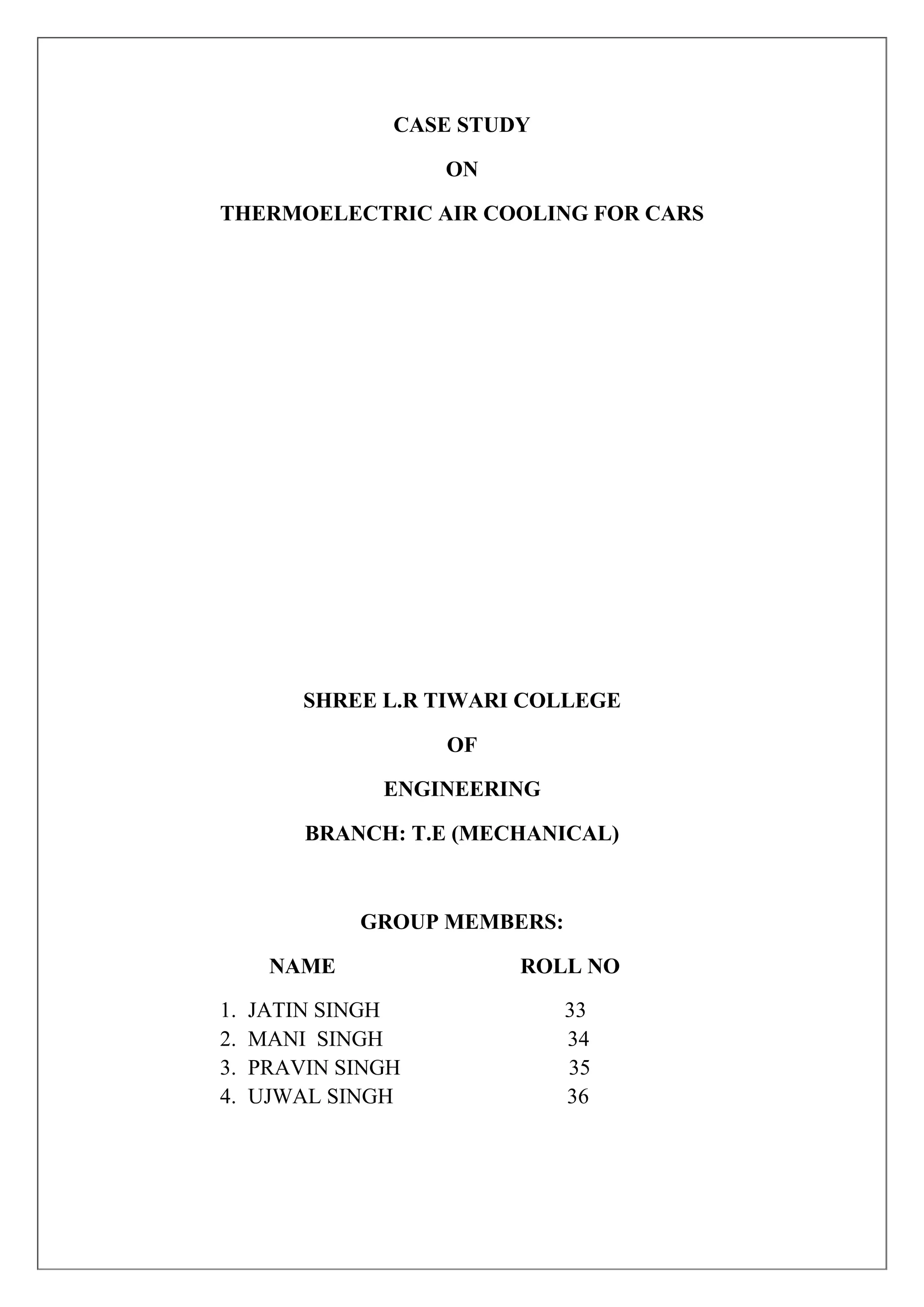 Heat transfer case study | PDF