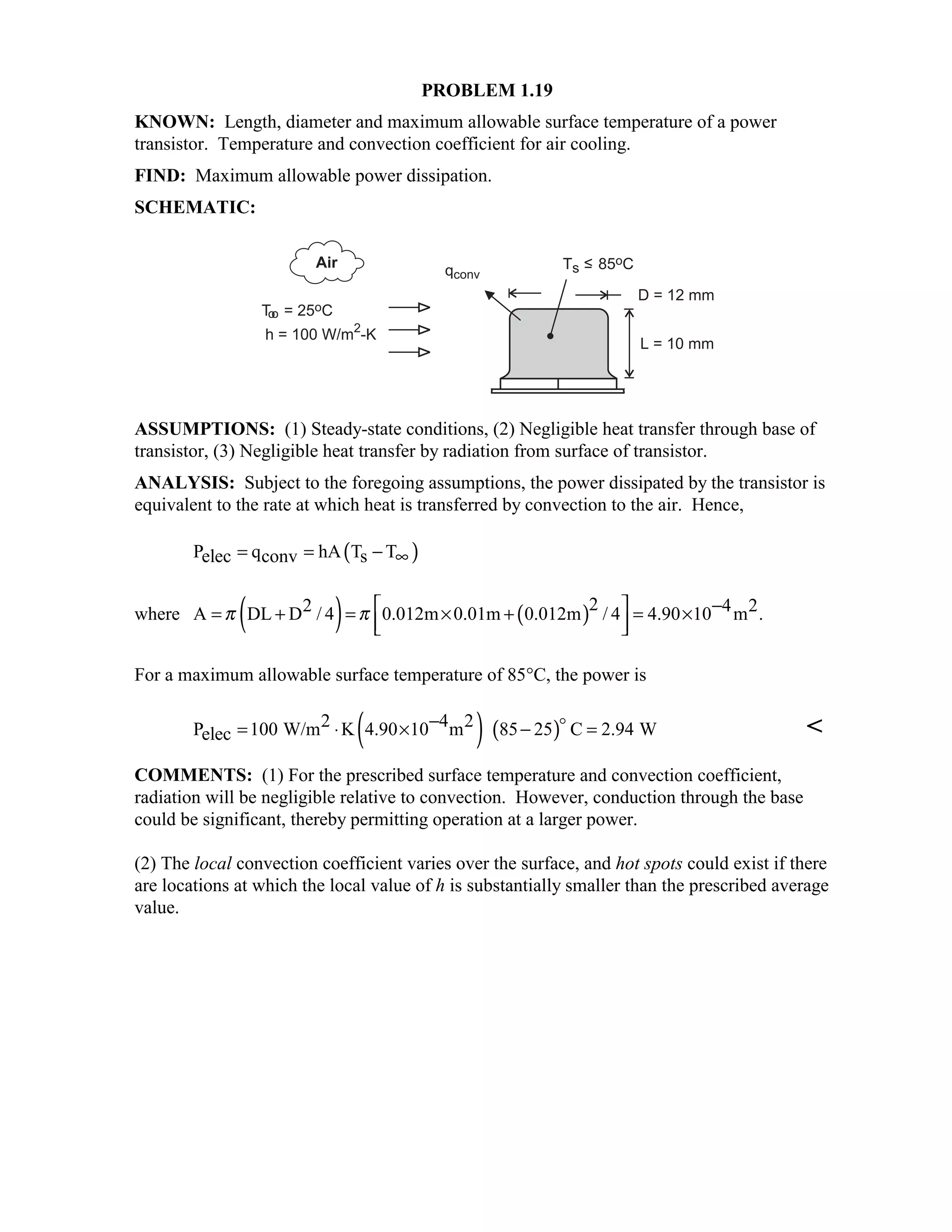 Heat transfer 5th ed incropera solution manual | PDF