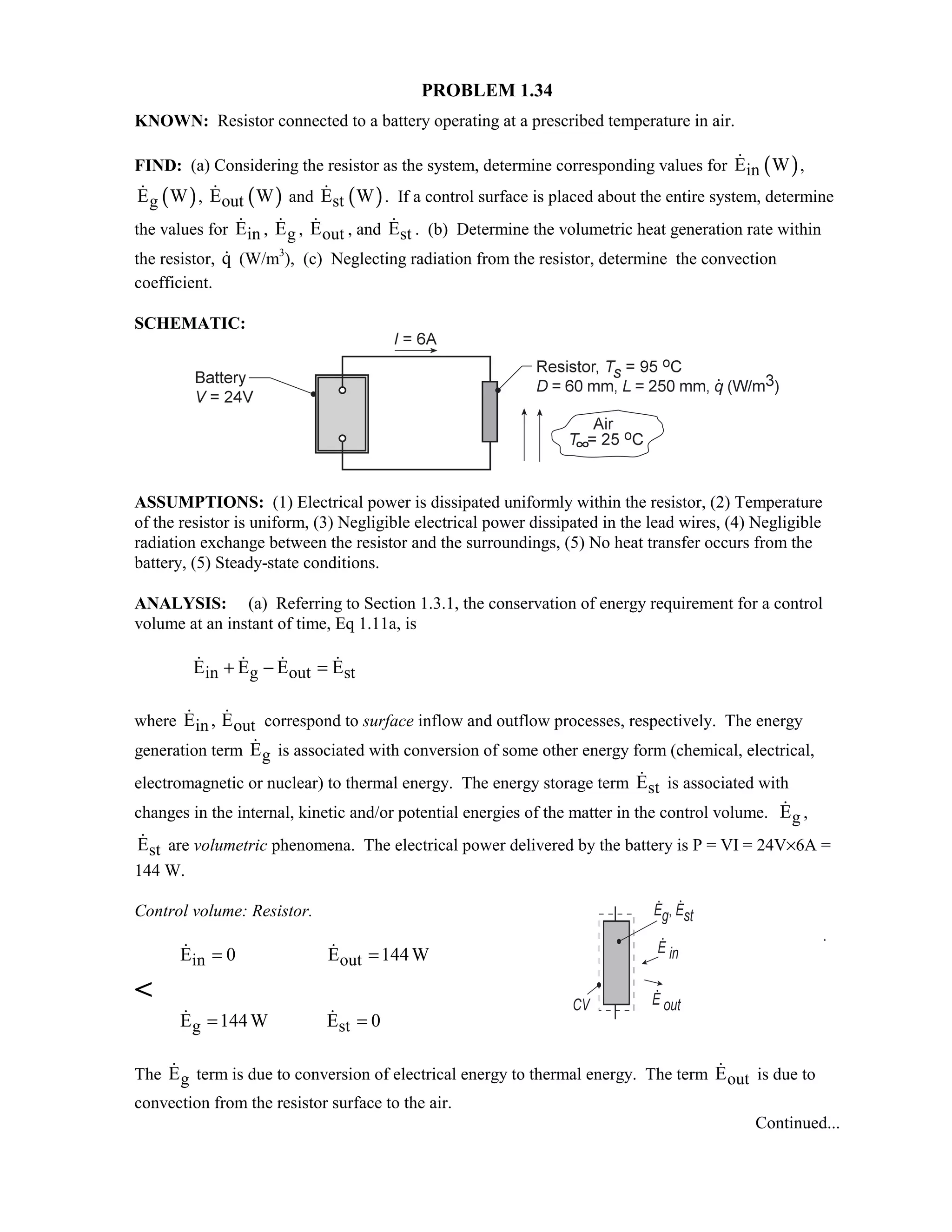 Heat transfer 5th ed incropera solution manual | PDF