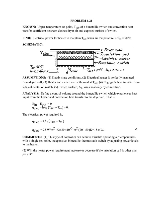 Heat transfer 5th ed incropera solution manual | PDF